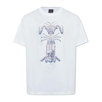 Paul Smith T-Shirt mit Print - - Tops - Herren - Wei&szlig; - 2XL
