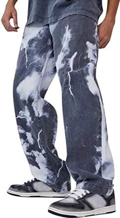 Generic Jean pour homme - Pantalon chino pour homme - Taille extensible - Taille &eacute;lastique - Pantalon chino pour homme - Coupe droite - Gris - Pantalon de tra