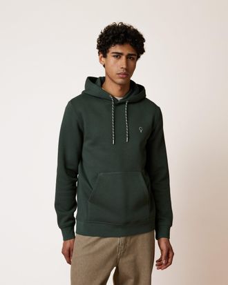 Faguo Sweat &agrave; capuche vert fonc&eacute;