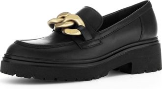Gabor Damen Slipper, Frauen Slip On,Best Fitting,schluepfschuhe,College Schuhe,Businessschuhe,Slip-ons,Slides,schwarz(Gold matt),40 EU / 6.5 UK