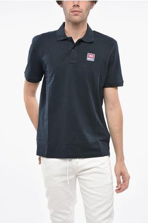 Diesel Hopsack Cotton Blend SMITH Polo Shirt with Logo Patch size 3xl