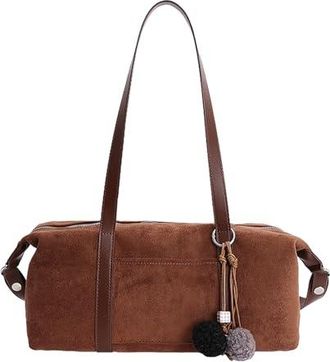 Generic Sac &agrave; bandouli&egrave;re polyvalent en cuir synth&eacute;tique pour femme, sac &agrave; bandouli&egrave;re tendance, voyage, travail, shopping, caf&eacute;, 16.14x9.84x5.12inch