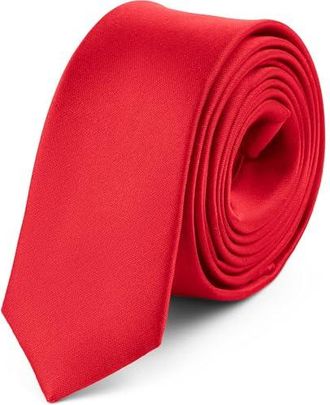 Ladeheid Cravate &Eacute;troite Variet&eacute; de Couleurs Accessoire V&ecirc;tement Homme - SP-5 (150cm x 5cm, Rouge2)