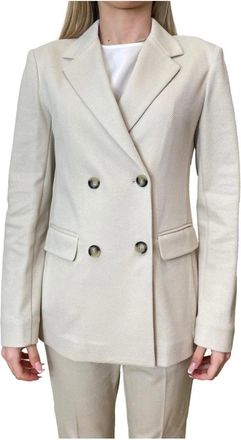Max Mara Femme, Vestes, Beige, Taille: 40 FR Mmlrotondo Jacket