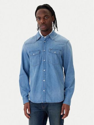 Tommy Jeans Jeanshemd Western DM0DM23029 Blau Regular Fit