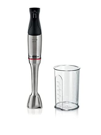 Bosch mixeur plongeant, ErgoMaster Series 6, moteur 1200 watts refroidi par air, contrôle dynamique de la vitesse, couteau QuattroBlade Pro, accessoires inc