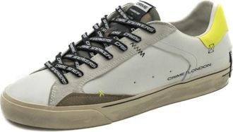 Crime London Homme, Chaussures, Blanc, Taille: 40 EU Distressed Baskets