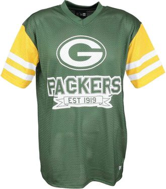New Era Green Bay Packers T Shirt/T-Shirt NFL Contrast Sleeve