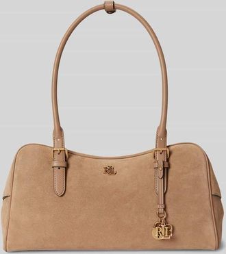 Lauren Ralph Lauren Henkeltasche aus echtem Veloursleder