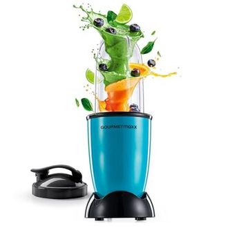 Gourmetmaxx Mixer Mr. Magic 4-tlg. | Smoothie Maker mit 400W & 500ml Fassungsvermögen | Kompakter Standmixer mit Deckel | Praktisch für Shakes, Dips, Soßen und me