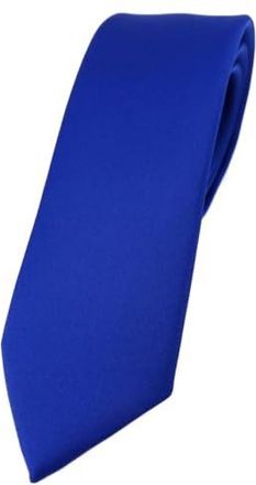 TigerTie Cravate fine unie - Largeur de la cravate : 5,5 cm, Bleu roi foncé., Taille Unique