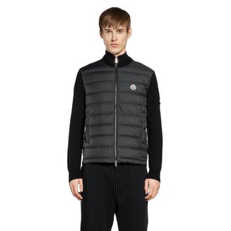 Moncler Padded Cotton Zip-Up Cardigan