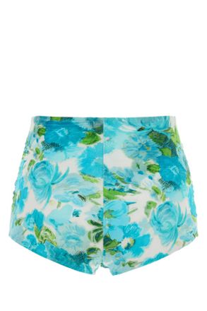 Chlo&eacute; Printed Stretch Nylon Bikini Bottom - Blue
