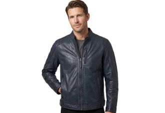 Jilani Lederjacke Eldor-2 Jilani - Herren Lederjacke Lammnappa navy