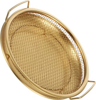 Cabilock Edelstahl Frittier&ouml;lfilterkorb 20cm Mit Feinem Sieb Abtropfgestell F&uuml;r Grill Und Frittieren K&uuml;chen&ouml;lfilter Mit Doppeltem Griff