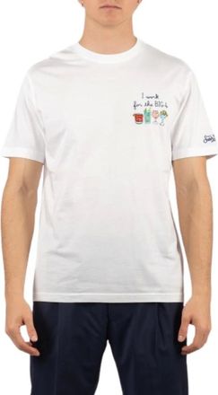 Saint Barth Homme, Tops, Blanc, Taille: XL T-Shirt