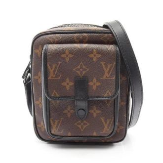 Louis Vuitton Pre-owned Christopher Wearable Wallet Monogram Macassar Umh&auml;ngetasche - - Pre-owned - Herren - Braun - ONE SIZE