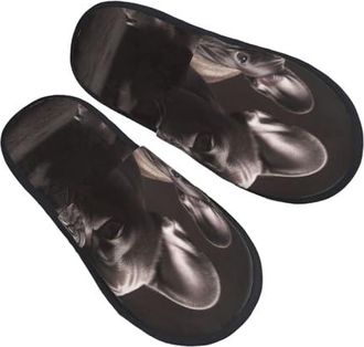 Generic Pantoufles En Coton Bouledogue Français Lavables Slippers Épais Pantoufles Pour La Maison Hôtels Automne L