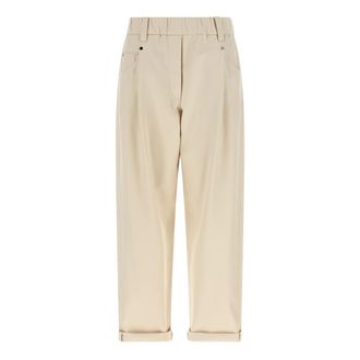 Brunello Cucinelli Damen, Hosen, Beige, SGr&ouml;&szlig;e