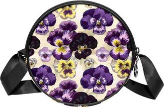 Generic Sac &agrave; bandouli&egrave;re rond pour femme, petit sac &agrave; bandouli&egrave;re avec fermeture &eacute;clair et bretelles r&eacute;glables style d&eacute;contract&eacute; pour femmes et filles