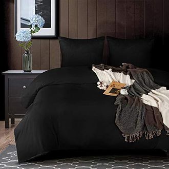 NTBAY Sets de Housse Couette en Microfibre Touch&eacute; Ultra Doux, Parure de Lit 2 Personne avec Fermeture &Eacute;clair, Housse de Couette 260x240cm avec 2 Taie doreil