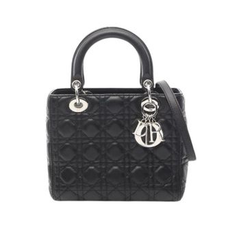 Dior Pre-owned Lady Dior Leder 2way Handtasche - - Pre-owned - Damen - Schwarzk - ONE SIZE