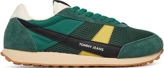 Tommy Jeans Sneakers Tommy Jeans Retro Runner Archive Open Mesh EM0EM01715 Gr&uuml;n