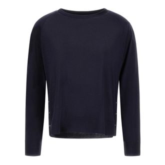 Herno Rundhals-Strickware - - Knitwear - Damen - Blau - S