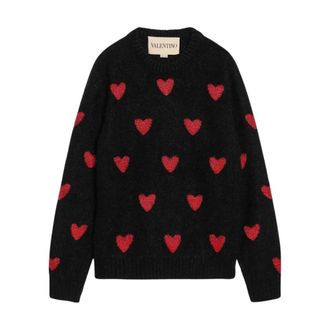 Valentino Garavani Maglia Girocollo - - Knitwear - Herren - Schwarzk - M