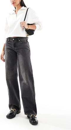 Levi's Lockere Jeans in verwaschenem Schwarz mit niedrigem Bund