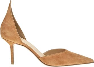 Francesco Russo DOrsay Flame Wildlederpumps - - Shoes - Damen - Braun - 37 1/2 EU