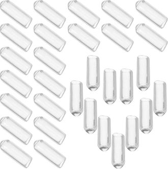 BESPORTBLE 300 St&uuml;ck Gummikappen f&uuml;r Lochwandhaken Flexible Endkappen aus Robustem Gummi Transparent 6mm X 17mm Schutz und Fixierung f&uuml;r Supermarktregale und Hau