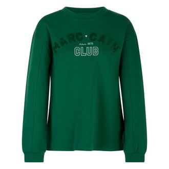 Marc Cain Sweatshirt mit Beflockung - - Sweatshirts & Hoodies - Damen - Gr&uuml;n - M