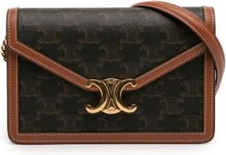 Celine Pre-owned Margo Wallet on Chain - Femme - Pre-owned - Brun - Taille: ONE Size