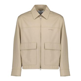 Courr&egrave;ges 2-Pocket Zipped Cotton Jacket - - Jackets - Herren - Beige - L