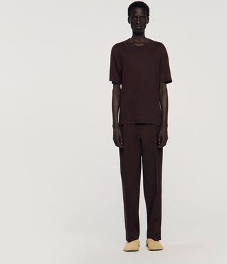 Sandro T-shirt en lin
