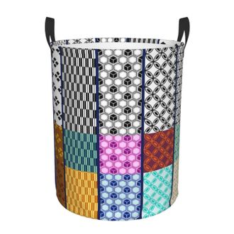 Generic Geometrische Moderne Elemente Korb Aufbewahrung Rund W&auml;schekorb Stehender W&auml;scheeimer F&uuml;r Decken Spielzeug Waschk&uuml;che