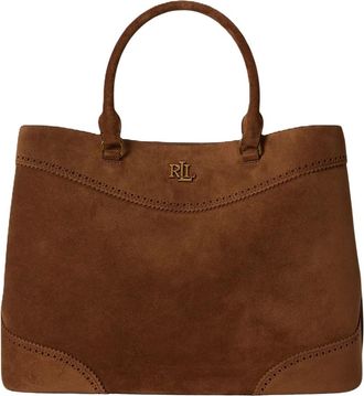 Ralph Lauren Marcy 36-Satchel-Large - Femme - Sacs - Brun - Taille: ONE Size