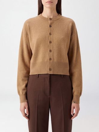 Extreme Cashmere Cardigan &agrave; col rond en m&eacute;lange de cachemire avec &eacute;paules tombantes