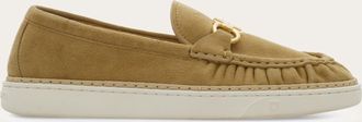 Ferragamo Damen Loafer mit Gancini-Ornament Beige Gr&ouml;&szlig;e 35.5
