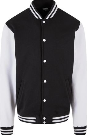Urban Classics College Sweatjacke f&uuml;r Herren (Schwarz/Wei&szlig;)