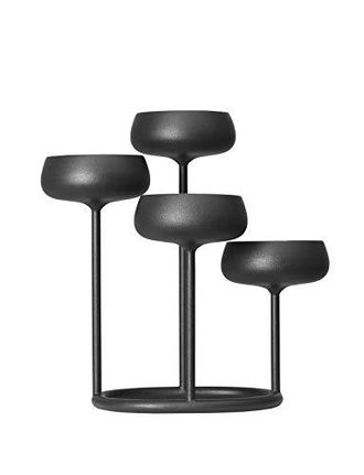 iittala Nappula Kerzenleuchter 251 x 263 mm dunkelgrau