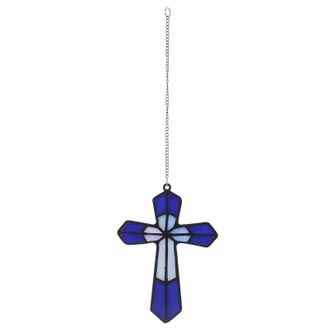 Lurrose Acryl Kreuzanh&auml;nger Wandbehang Kleines H&auml;ngendes Wandkreuz aus Stabilem Acryl Dekorative Fenster und Wohnraumdekoration