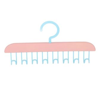Generic Multifunktionaler BH-Aufh&auml;nger f&uuml;r den Schrank, Wellenf&ouml;rmiger Kleiderb&uuml;gel f&uuml;r Unterw&auml;sche, Tr&auml;ger aus Kunststoff (PINK)
