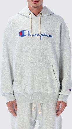 Champion Sweat &agrave; capuche oversize en coton avec logo contrastant