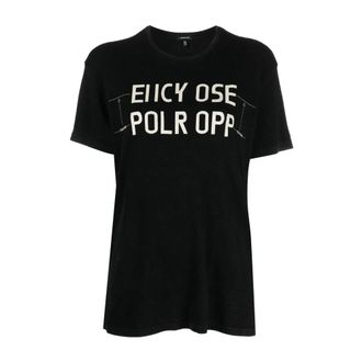 R13 Casual Kurzarm T-Shirt - - Tops - Damen - Schwarzk - XS