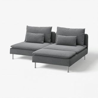 IKEA S&Ouml;DERHAMN 2er-Sofa mit R&eacute;camiere