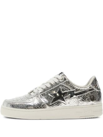 A Bathing Ape baskets Bape Sta 5 à design métallisé - Gris