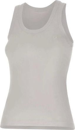 Coperni Femme, Tops, Blanc, Taille: 36 FR Logo Embroidery Tank Top