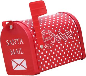 Baoblaze Weihnachten Mailbox Weihnachten Postfach Neujahr Mailbox Wraps Post Briefkasten Eisen, Typ 1